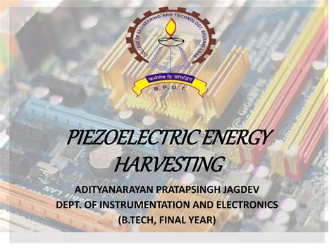 Piezoelectric Energy Harvesting Pptx