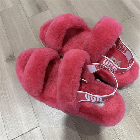 Hot Pink Ugg Slippers 🩷 Lightly Worn So Cute For Depop