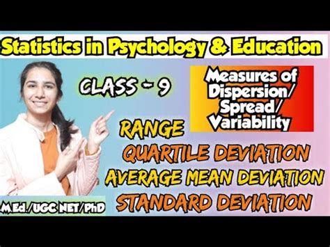 Class 9 Measures Of Dispersion Range Quartile Deviation Mean Deviation