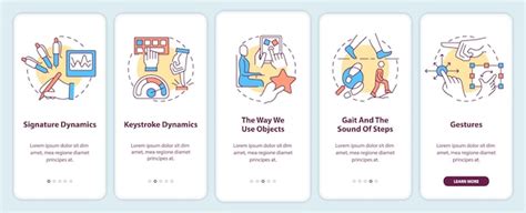 Premium Vector Behavioral Measurements Onboarding Mobile App Screen