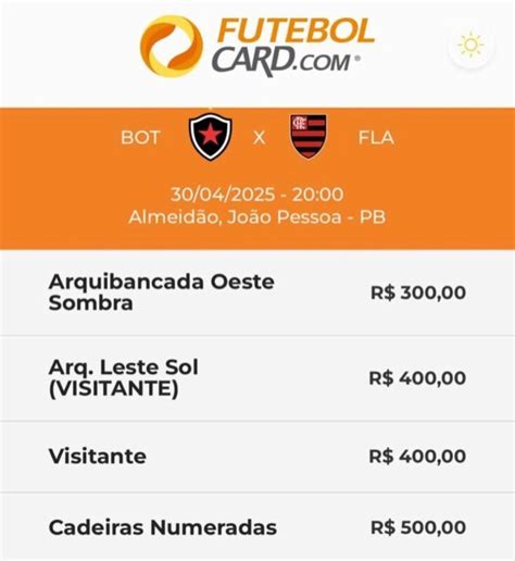 Cbf Define Datas E Valores Dos Ingressos Para Botafogo Pb X Flamengo