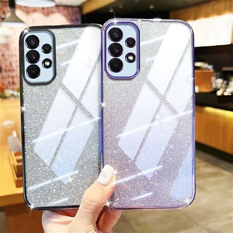Ybd High End Gradient Glitter Phone Case For Samsung Galaxy A13 4g A52s 5g A32 A52 A72 A23 A33
