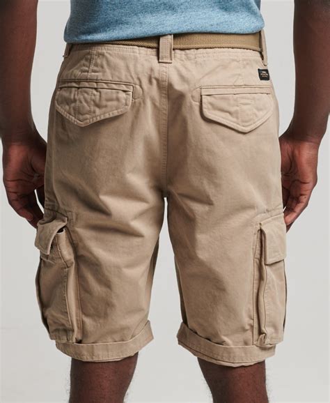 Mens Organic Cotton Vintage Core Cargo Heavy Shorts In Canyon Sand