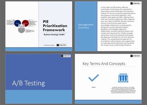 Pie Framework Ppt Slide Deck