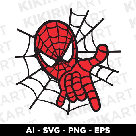 Spiderman Face Svg Spiderman Sublimation Design Superhero Birthday