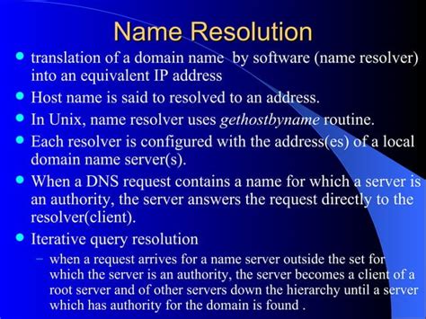 Chapter 29 Domain Name System Ppt