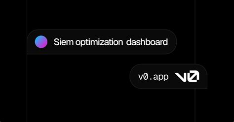 Siem Optimization Dashboard V0 By Vercel