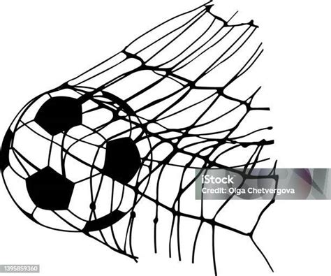 ลูกฟุตบอลบินเข้าไปในตาข่ายประตู ภาพประกอบสต็อก ดาวน์โหลดรูปภาพตอนนี้ Football Ball