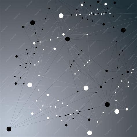 Premium Vector Complicated Abstract Grayscale 3d Shape Vector Digital Lattice Object