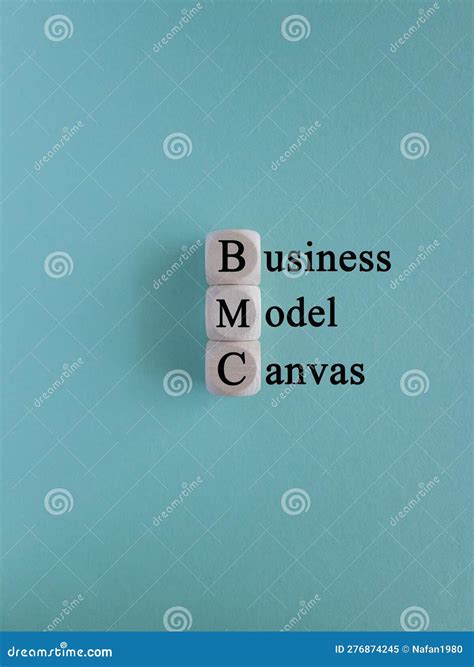 Bmc Business Model Canvas Symbol Concept Words Bmc Business Model