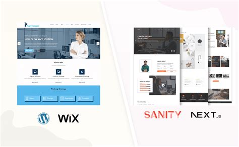 next js and sanity cms for portfolios beyond wix and wordpress techstaunch