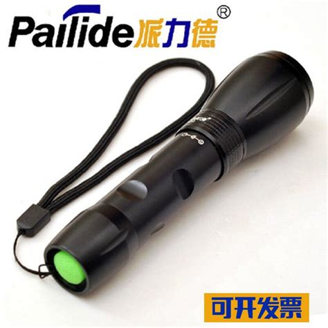正品派力德K96可充电式铝合金led变焦户外家用骑行防身强光手电筒 虎窝淘