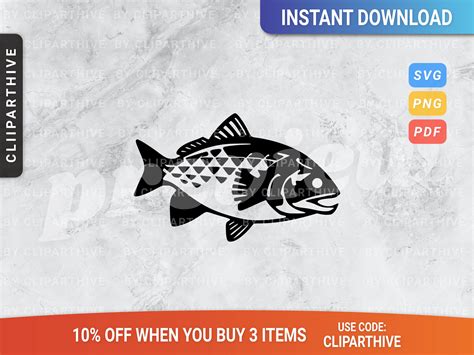 Fish SVG Cricut Fishing PNG Clipart Vector Design Cut File Fish