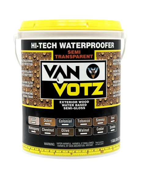Van Votz Waterproofing Stain And Sealer 1 Quart Tobacco