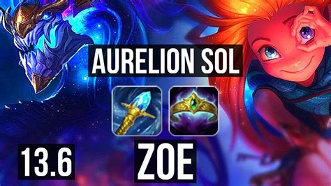 AURELION SOL Vs ZOE MID 66 Winrate 8 3 15 Dominating KR Master