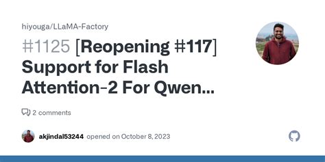 Reopening 117 Support For Flash Attention 2 For Qwen Models · Issue