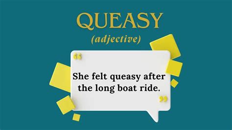 Queasy Definition Meaning And Synonyms