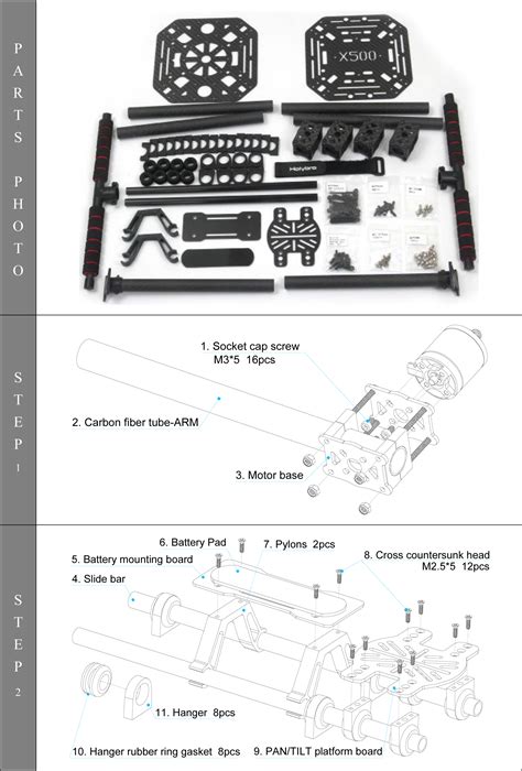 Holybro X500 480mm Wheelbase 10 Inch Frame Kit For Rc Drone Price