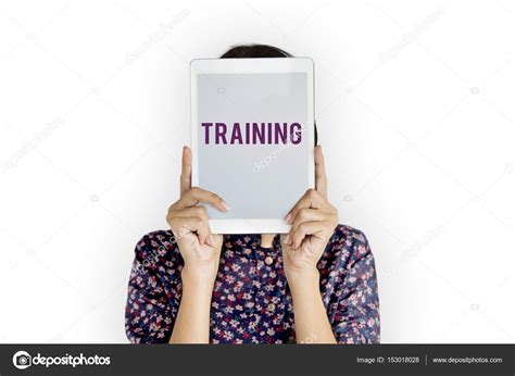 Woman Holding Digital Tablet Covering Face Stock Photo Rawpixel