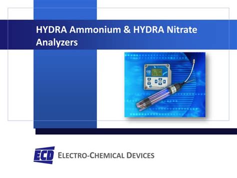 Ammonium And Nitrate Analyzers For Water Treatment Pdf