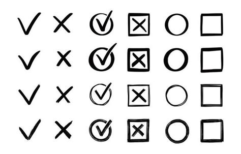Hand Drawn Checkbox Vector Art Icons And Graphics For Free Download