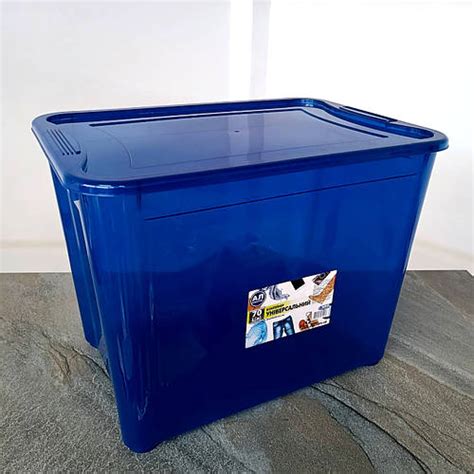 Большой высокий пластиковый контейнер с крышкой Easy Box 70 л (ID ...