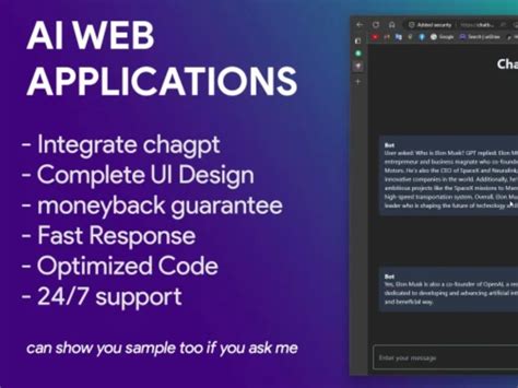 ai website ai saas or ai chatbot with openai chat gpt for mobile or web