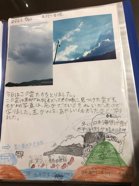 夏休みの自由研究で雲を調べています。下の 埼玉県さいたま市中央区 雪が好き ウェザーニュース