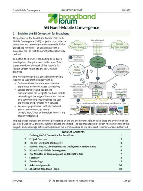 5g Fixed Mobile Convergence Pdf Technological Convergence Computer Network