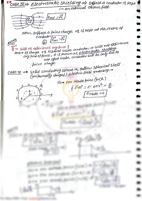 Solution Electrostatics Handwritten Notes By Lm 25 3 Studypool