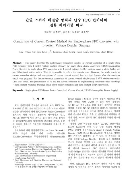 Pdf Comparison Of Current Control Method For Single Phase Pfc
