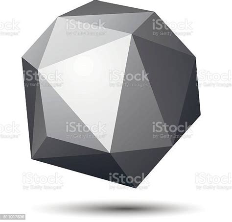 3 D 현대적이다 스타일리쉬 추상적임 공사장 종이접기 Facet 구 0명에 대한 스톡 벡터 아트 및 기타 이미지 0명 3