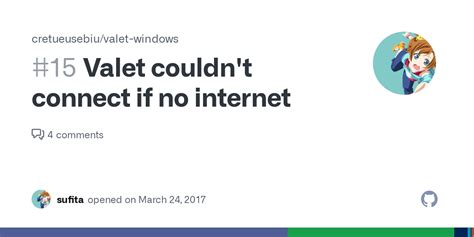 Valet Couldnt Connect If No Internet · Issue 15 · Cretueusebiuvalet