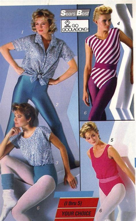 Spandex Workout Wear From Sears 1980s 1980s Fashion Trends 80s And