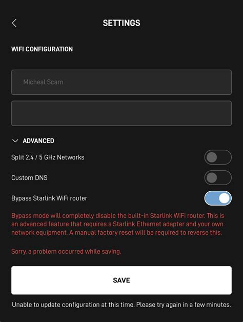 Cannot Bypass Starlink Router Anyone Know How To Resolve Tried To Reset And Same Issue R