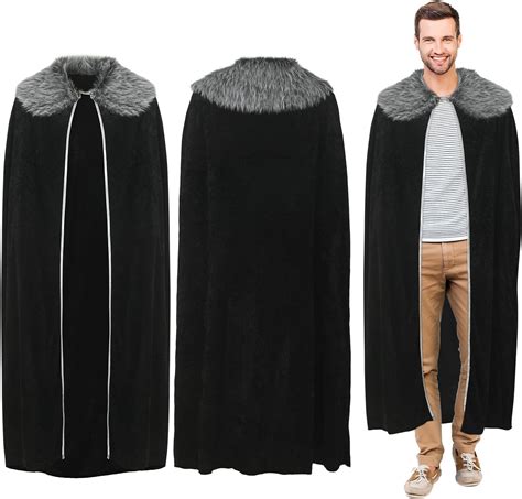 Xtinmee Viking Fur Cloak For Men Black Faux Fur Philippines Ubuy