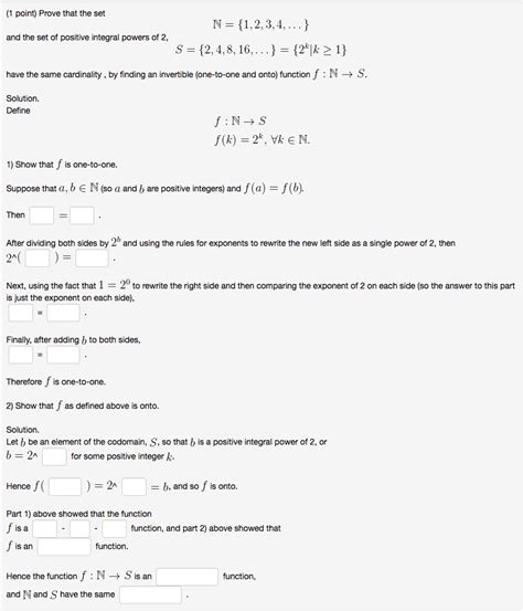 Solved Point Prove That The Set And The Set Of Positive Chegg Com