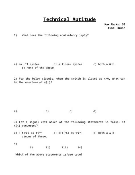 Doc Technical Aptitude 1 Dokumentips