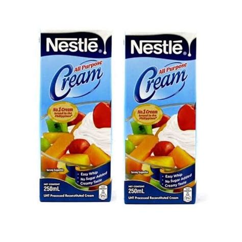 Nestle All Purpose Cream 250ml 2pck Shopee Philippines