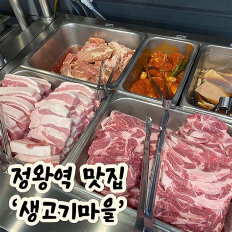 정왕역맛집 단체모임하기 좋은 생고기마을 고기 무한리필 매장 네이버 블로그