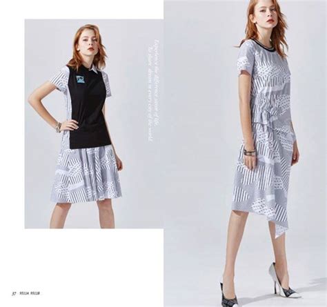 朵朵娃2 設計師↘dibino黑白幾何彈性腰棉柔美裙m~摩門杜迪夏20 Yahoo奇摩拍賣