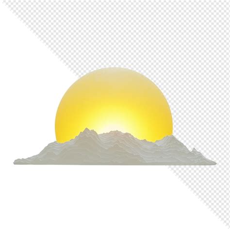 Sunrise Over Mountains Premium Ai Generated Psd