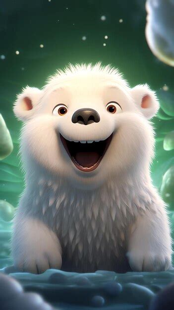 Ilustração de urso polar dos desenhos animados Foto Premium