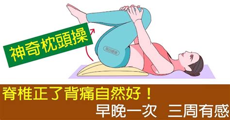 坐骨神經不痛了神奇枕頭操早晚各一次短短三周腰背痛自然好 附圖教學