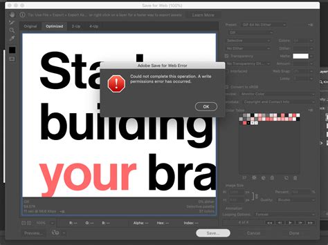 Re Cant Export S Because Of Write Permissions Adobe Community 11882204