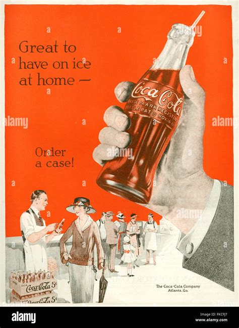 1920s USA Coca Cola Magazine Advert Stock Photo 98005999 Alamy