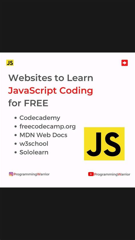 Websites To Learn Javascript Free Online Learn Javascript Educational Websites Website