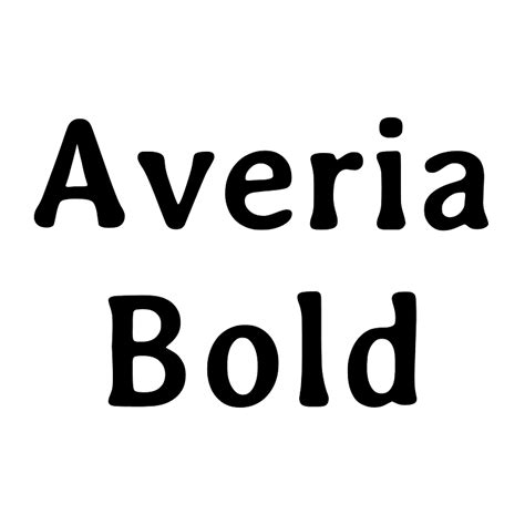 Averia Bold Free Fonts On