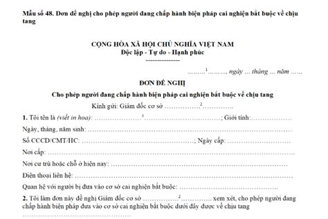 M U N Ngh Cho Ph P Ng I Ang Ch P H Nh Bi N Ph P Cai Nghi N B T Bu C V Ch U Tang Ng I