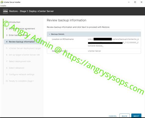How To Restore VCenter Server From A File Based Backup Angry Admin